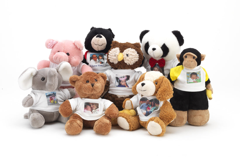 Brown Bear stuffed animal with custom Photo Tee Shirt using your photo ...